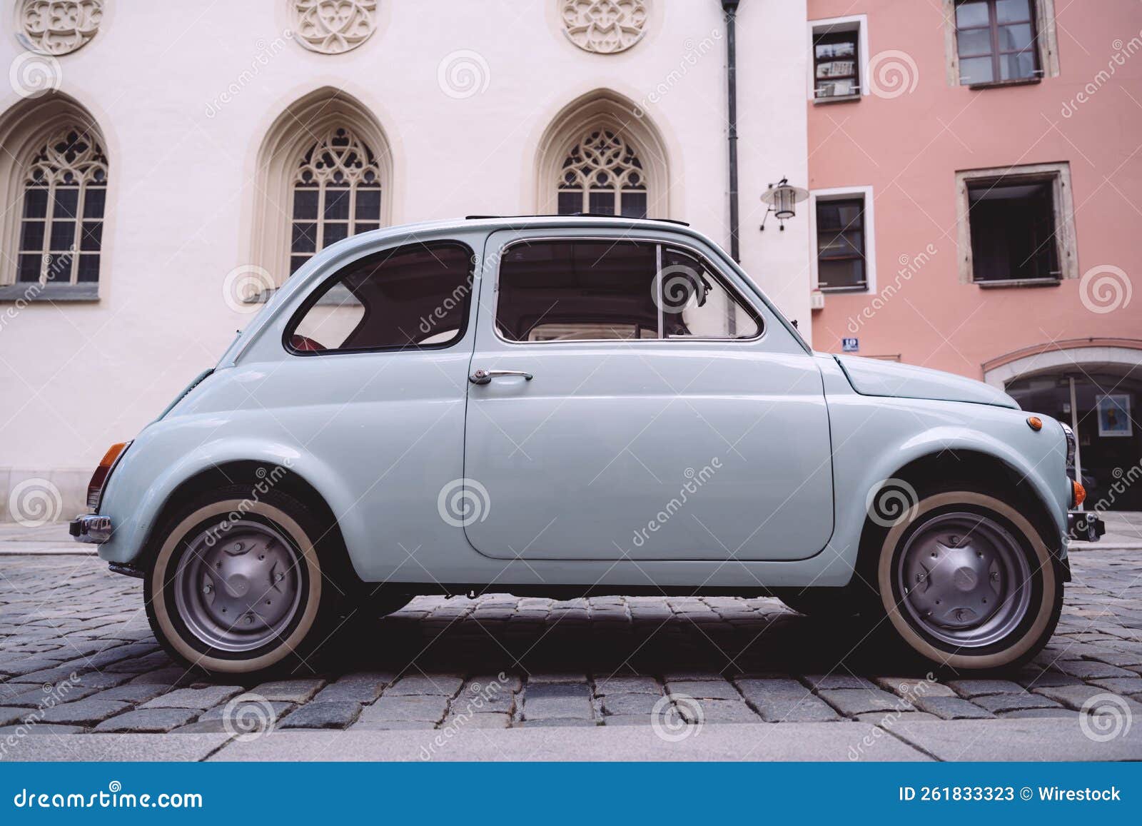 Historic Oldtimer Fiat 500 in the Town of Passau in Germany Editorial ...