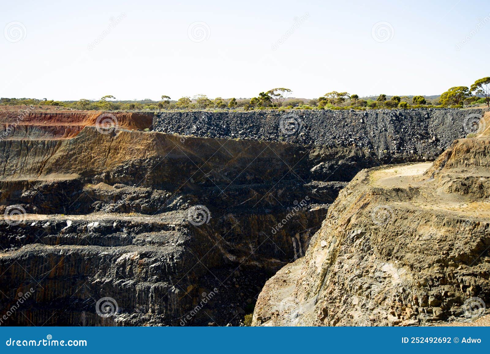 Historic Open Pit stock photo. Image of environmental - 252492692