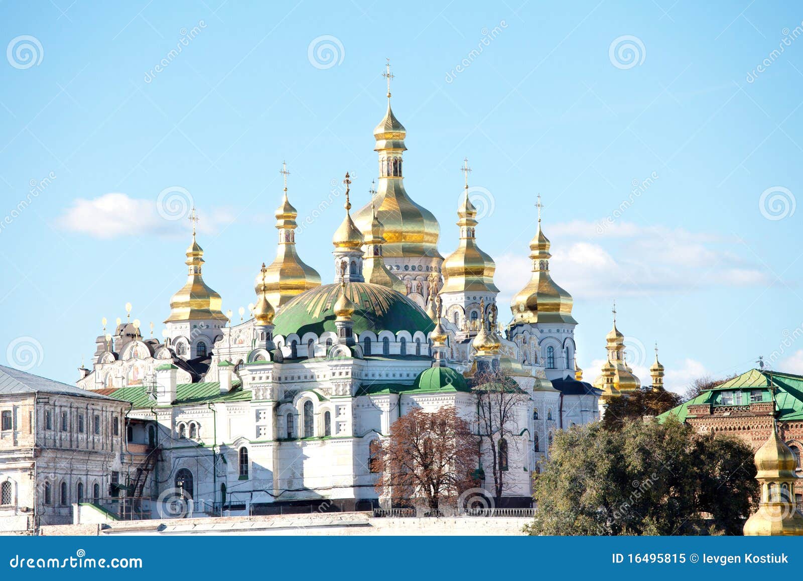 Historic Orthodox Christian Monastery Stock Image - Image of green ...