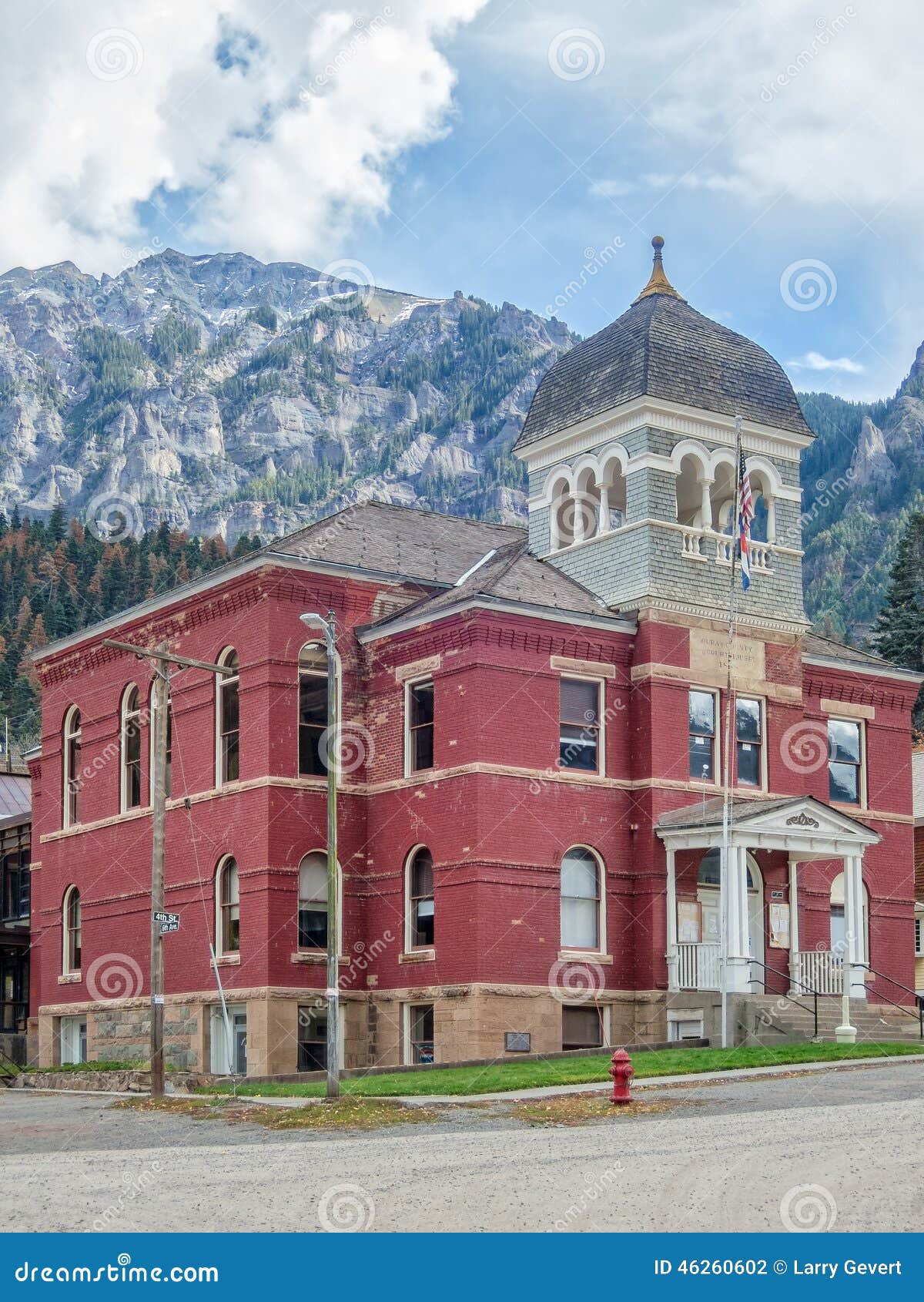 Historic Ouray County Courthouse Stock Photo - Image of federal, column ...