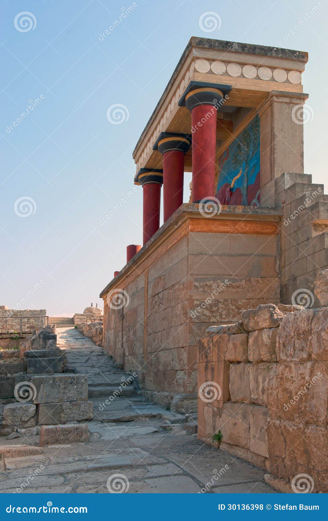 Knossos stock photo. Image of cyclades, hellas, island - 30136398