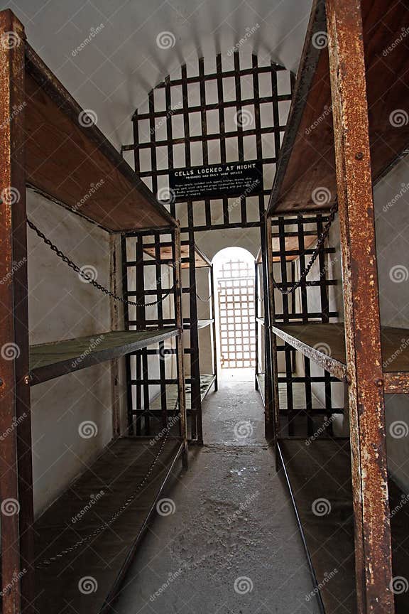 Historic prison cellblock stock photo. Image of cots, cell - 8671358