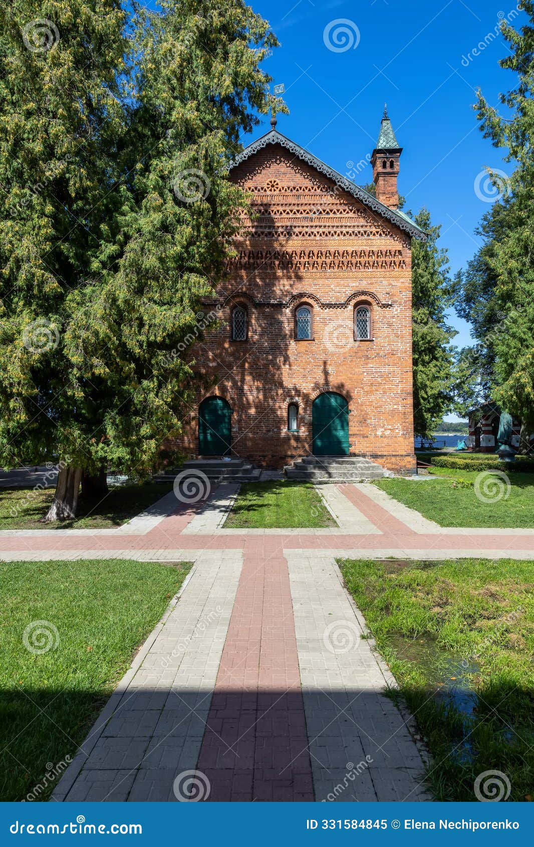 Historic Red Palace in Uglich, Russia, Featuring Intricate Brick ...