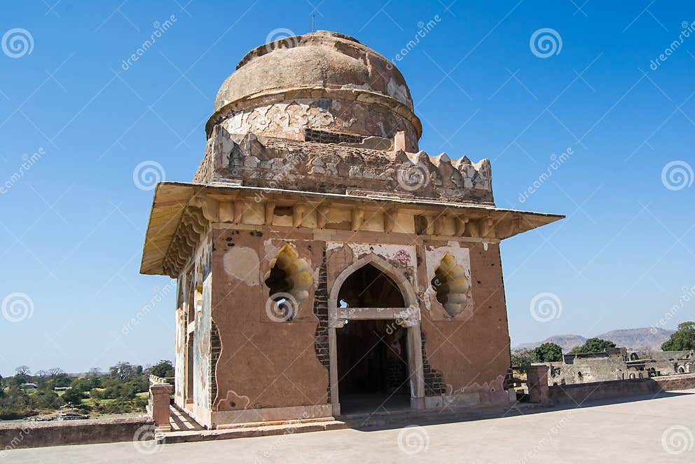 Historic Rooftop Dome Canopy Tower Triangular Dome Stock Image - Image ...