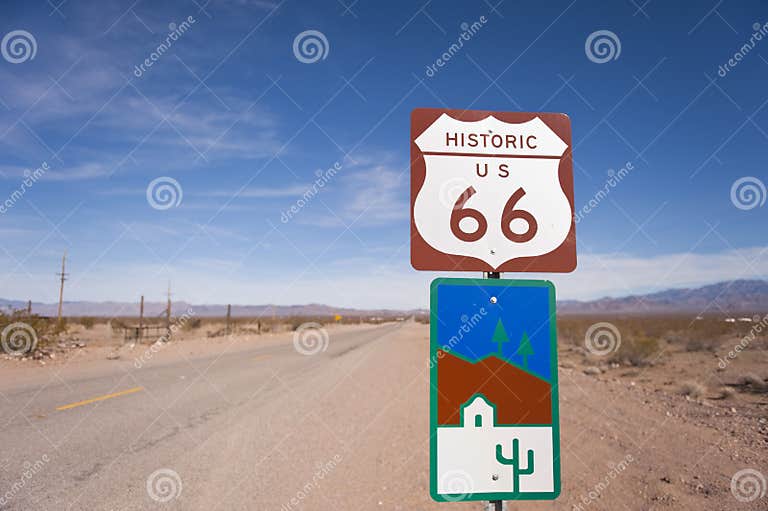 Historic Route 66 stock image. Image of notable, highway - 13029123