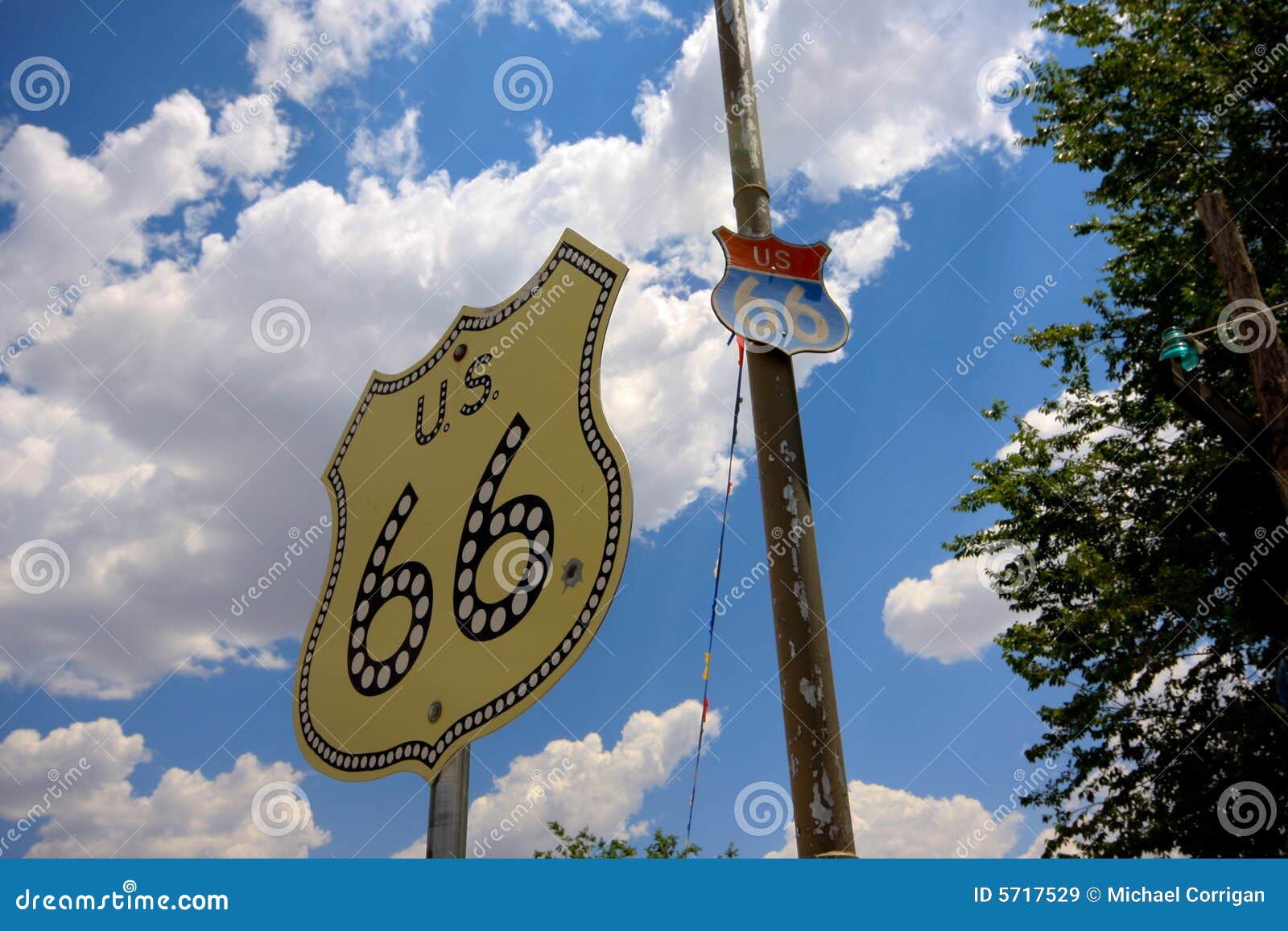 Historic Route 66 Signs stock image. Image of heritage - 5717529