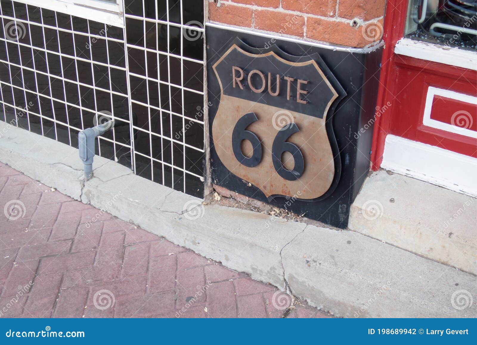 Historic Route 66 Sign in Williams, Arizona Stock Photo - Image of ...