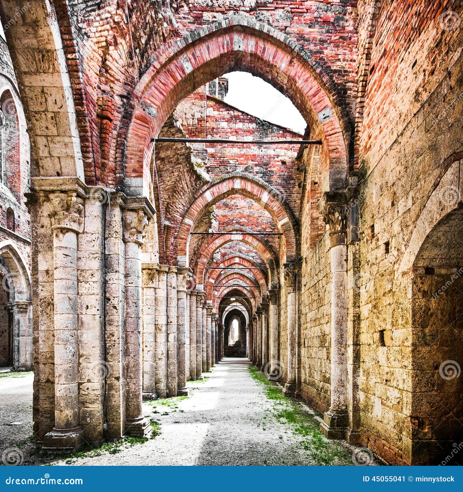 Historic Ruins Of An Abandoned Abbey Royalty-Free Stock Photo ...