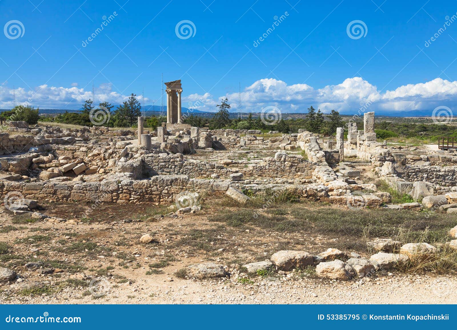 Historic ruins in Cyprus stock image. Image of historic - 53385795