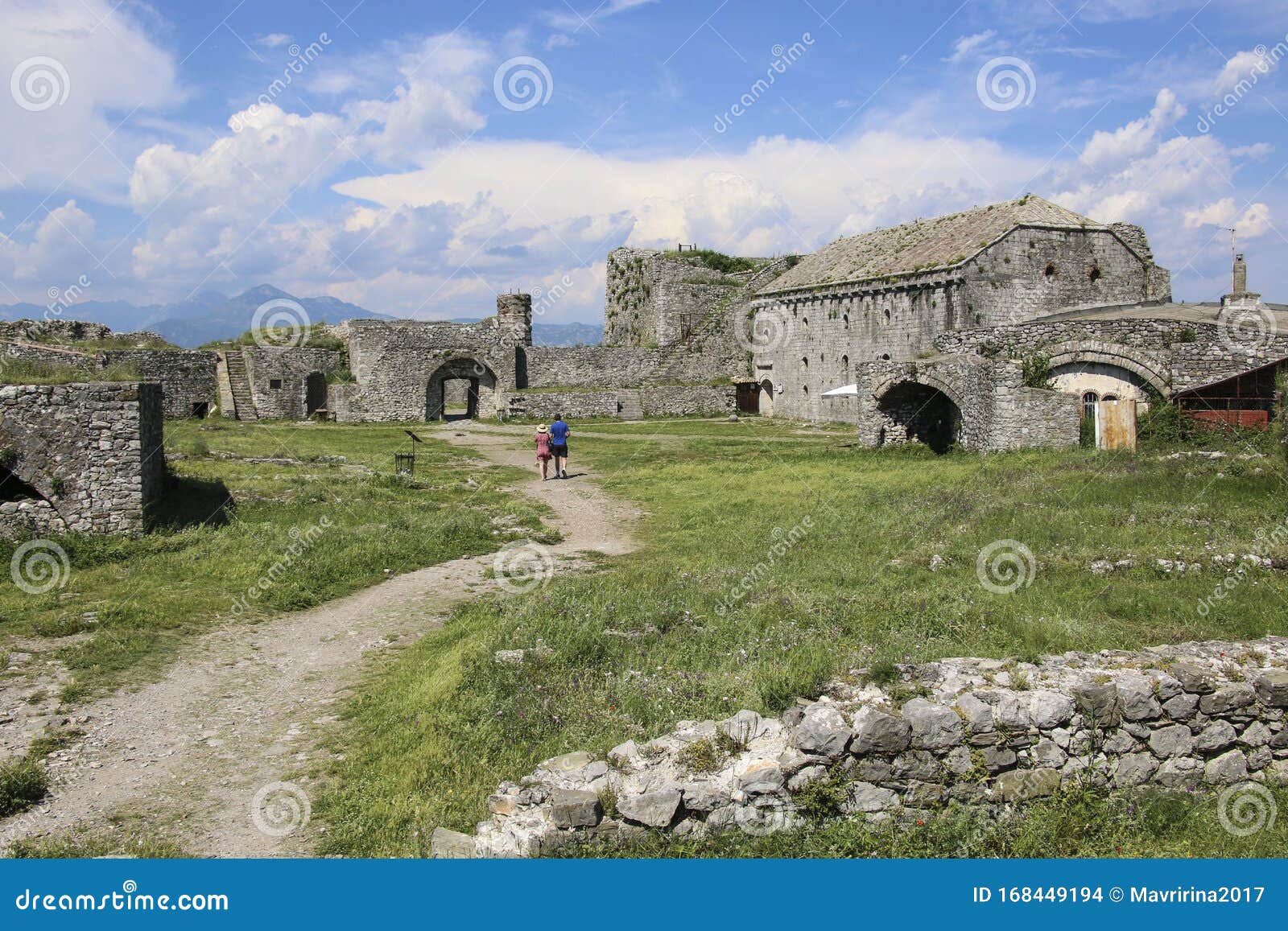 Historic Ruins Rozafa Castle in Shkoder, Albania Stock Photo - Image of ...