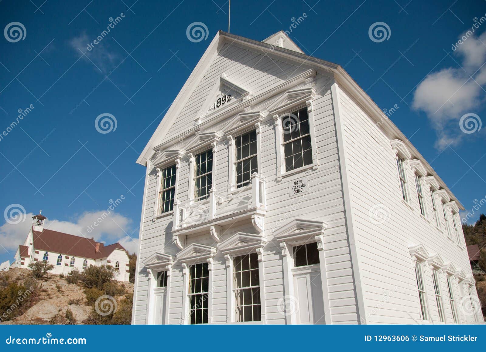 Historic Schoolhouse stock photo. Image of wooden, school - 12963606
