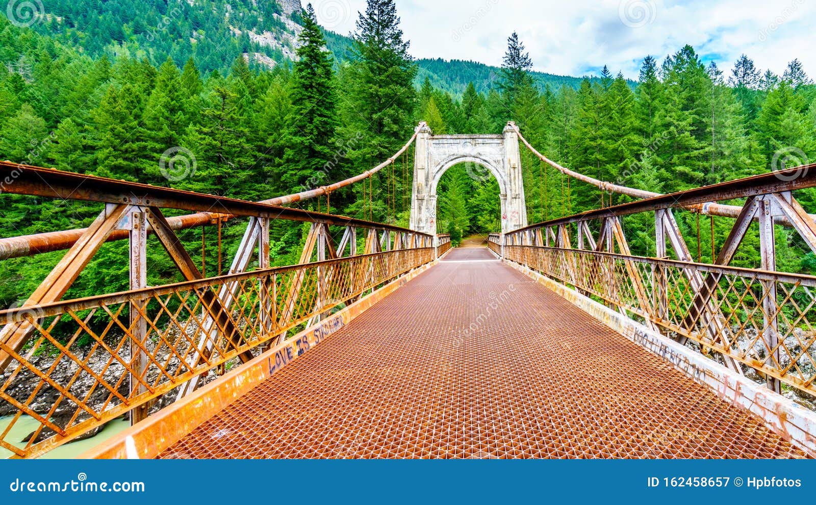 The Alexandra Bridge between Spuzzum and Hell`s Gate Along the Trans ...