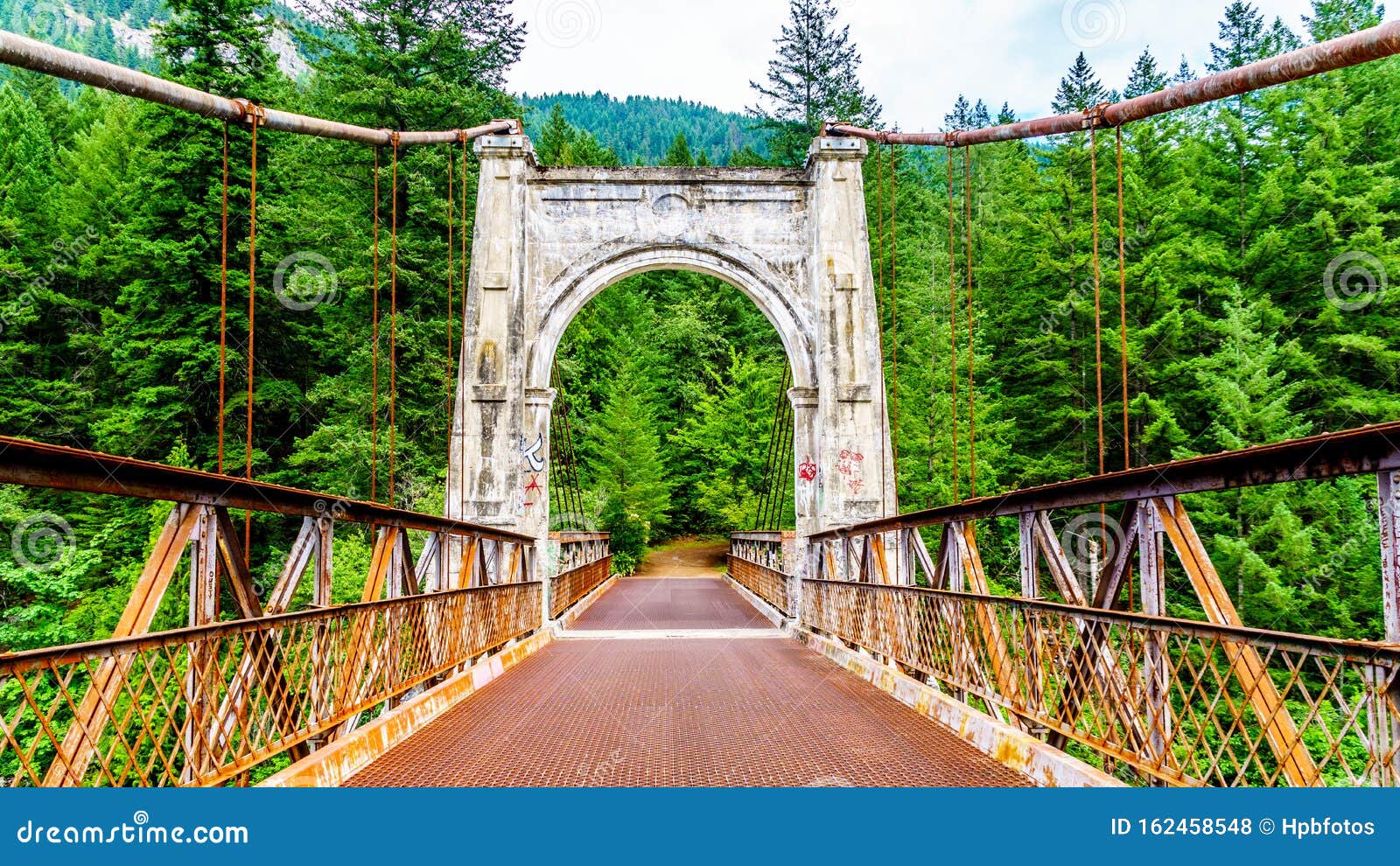 The Alexandra Bridge between Spuzzum and Hell`s Gate Along the Trans ...