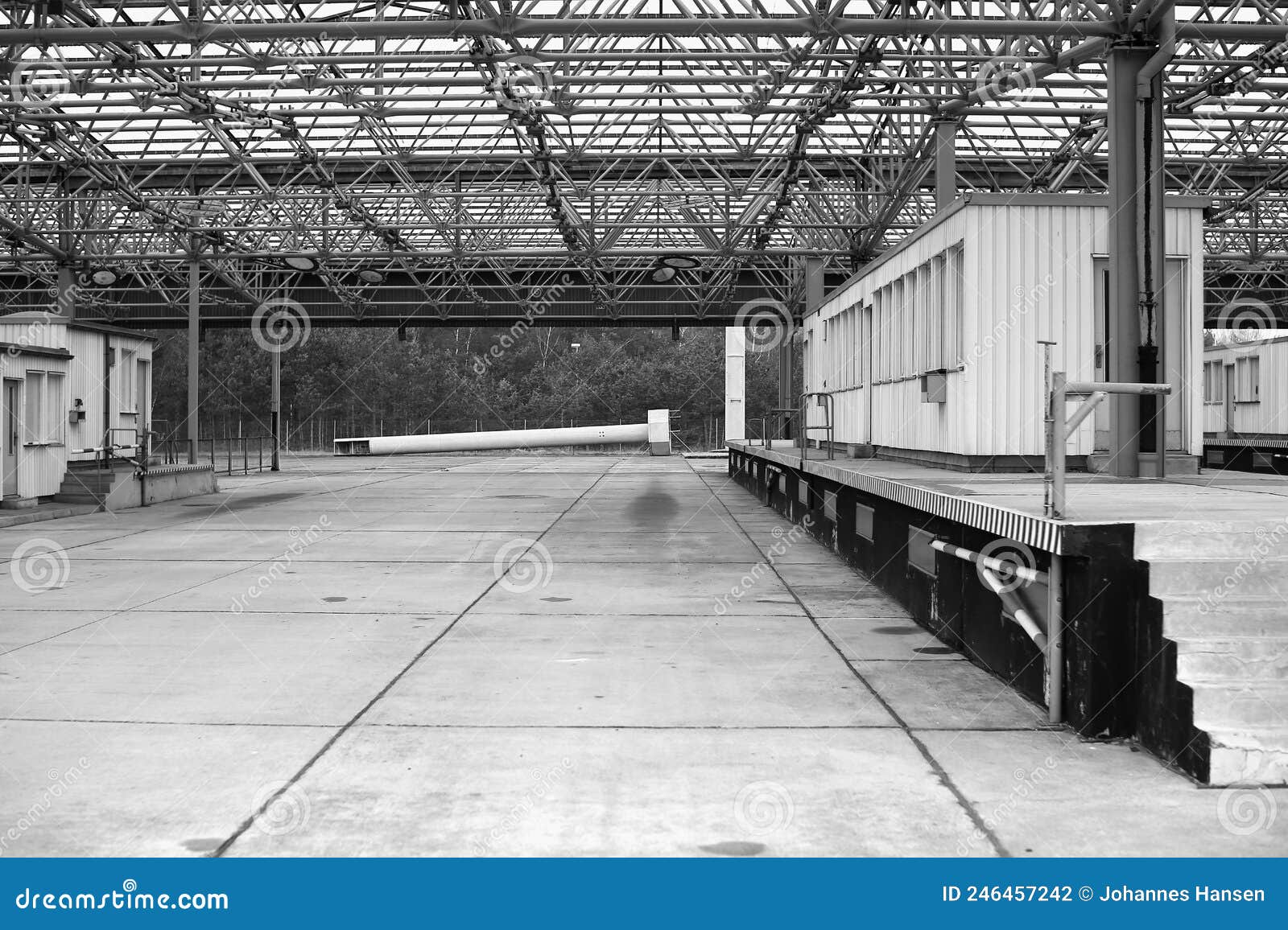 Historic Shot of Checkpoint at the Former Inner German Border at ...
