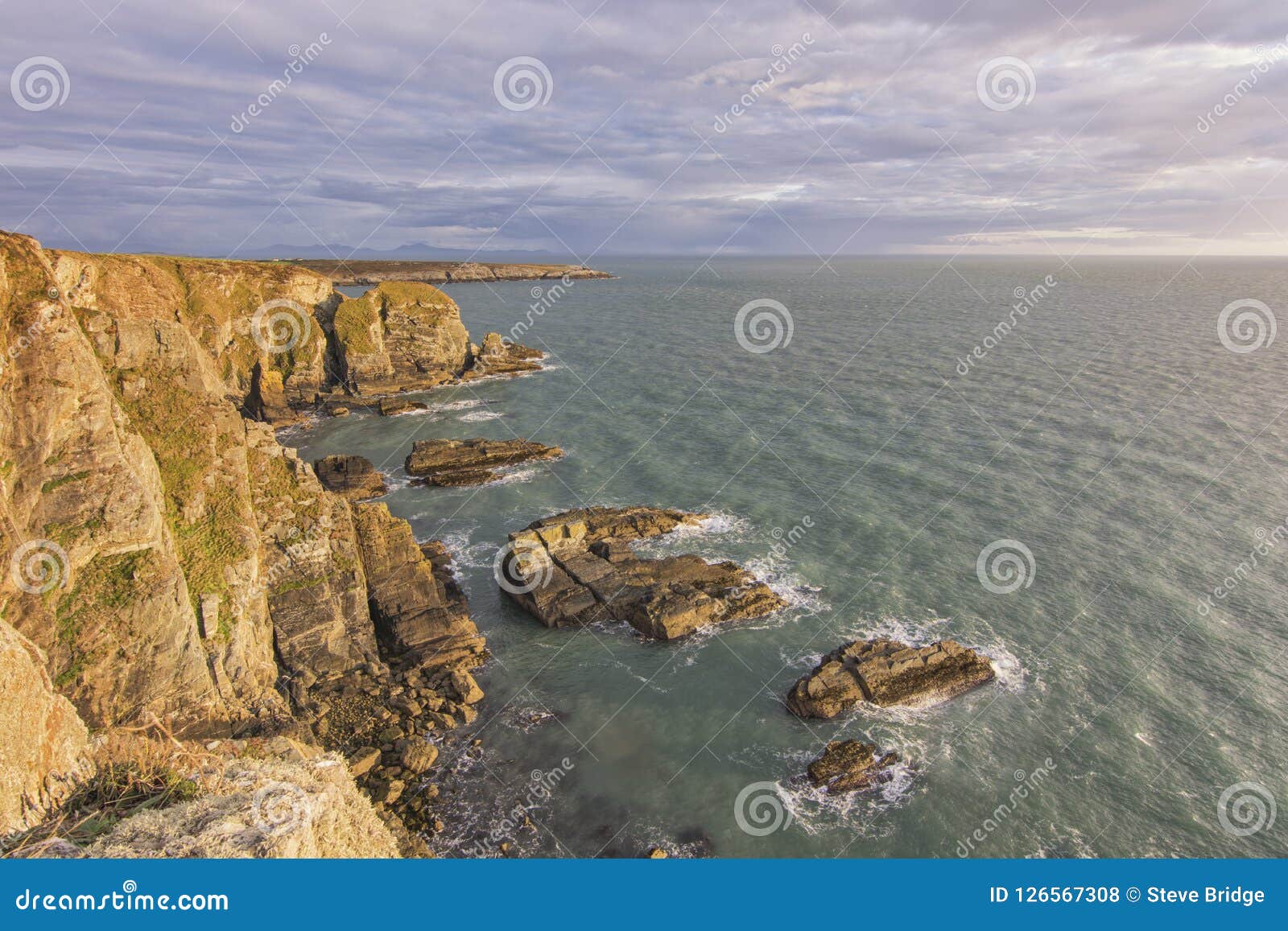 South Stack Lighthouse Angelsey North Wales Stock Photo - Image of ...
