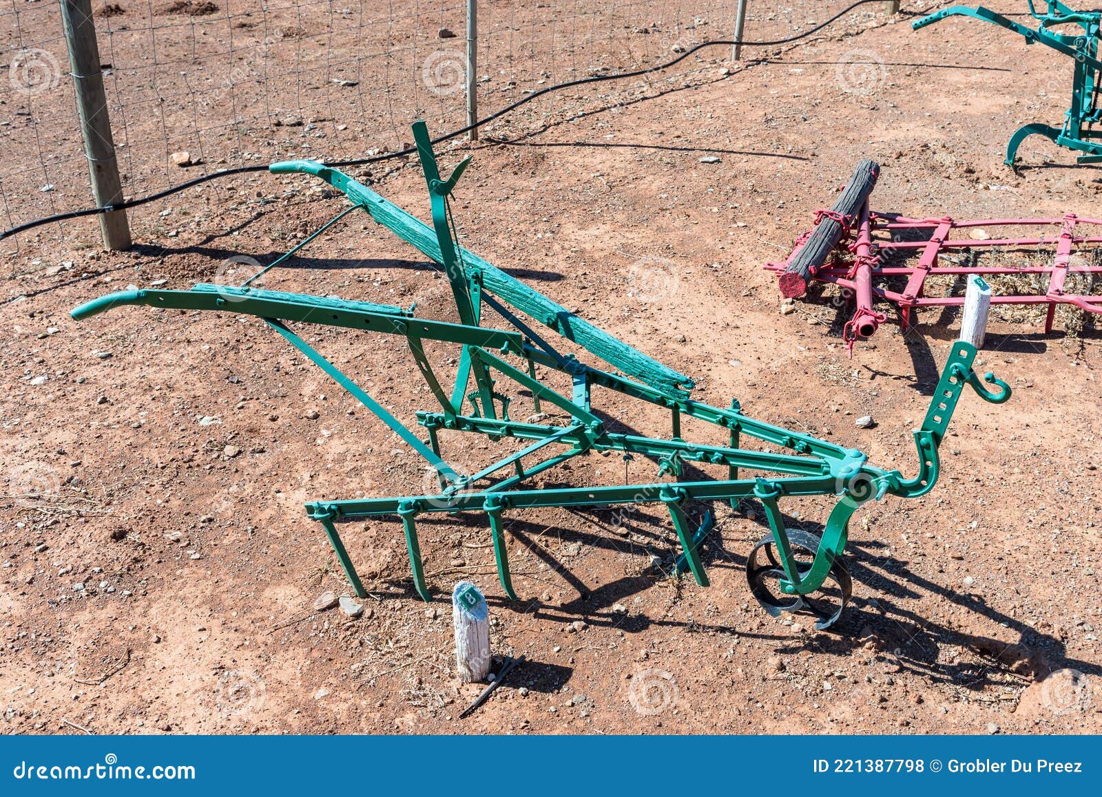 Historic spike harrow stock photo. Image of agriculture - 221387798
