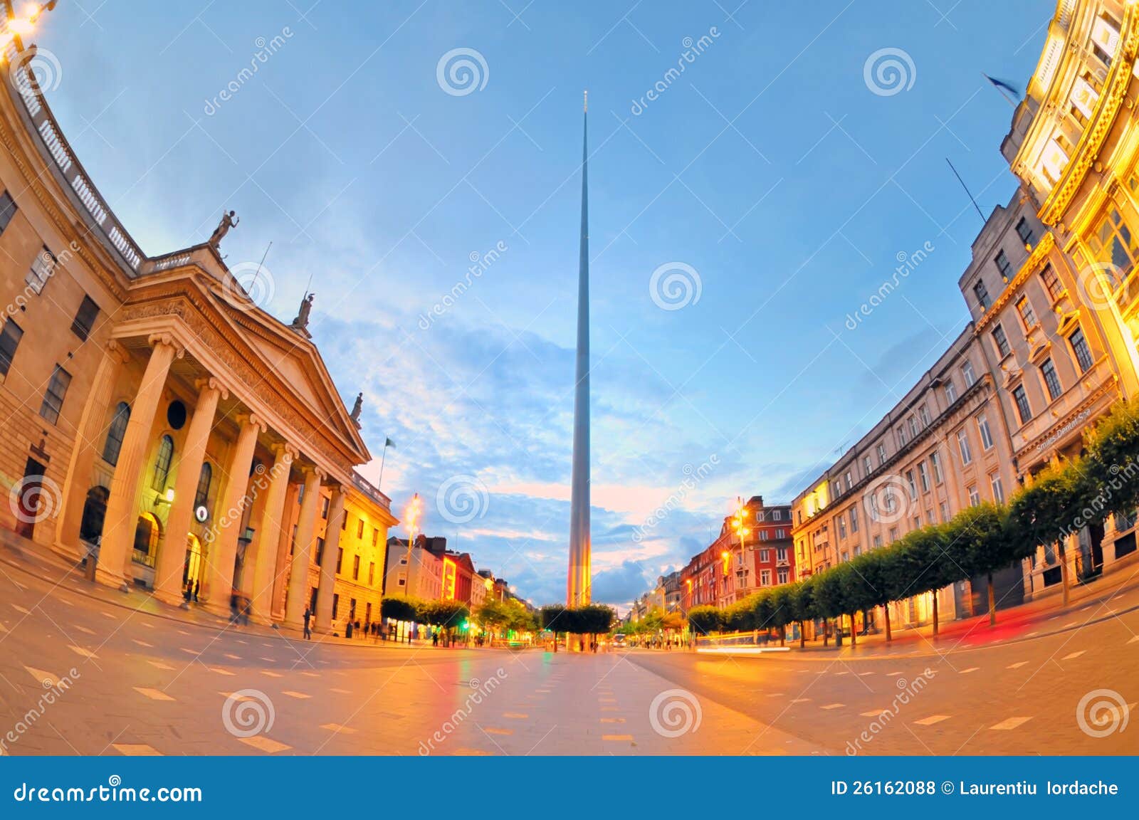 The Historic Spire of Dublin Stock Photo - Image of building, ireland ...