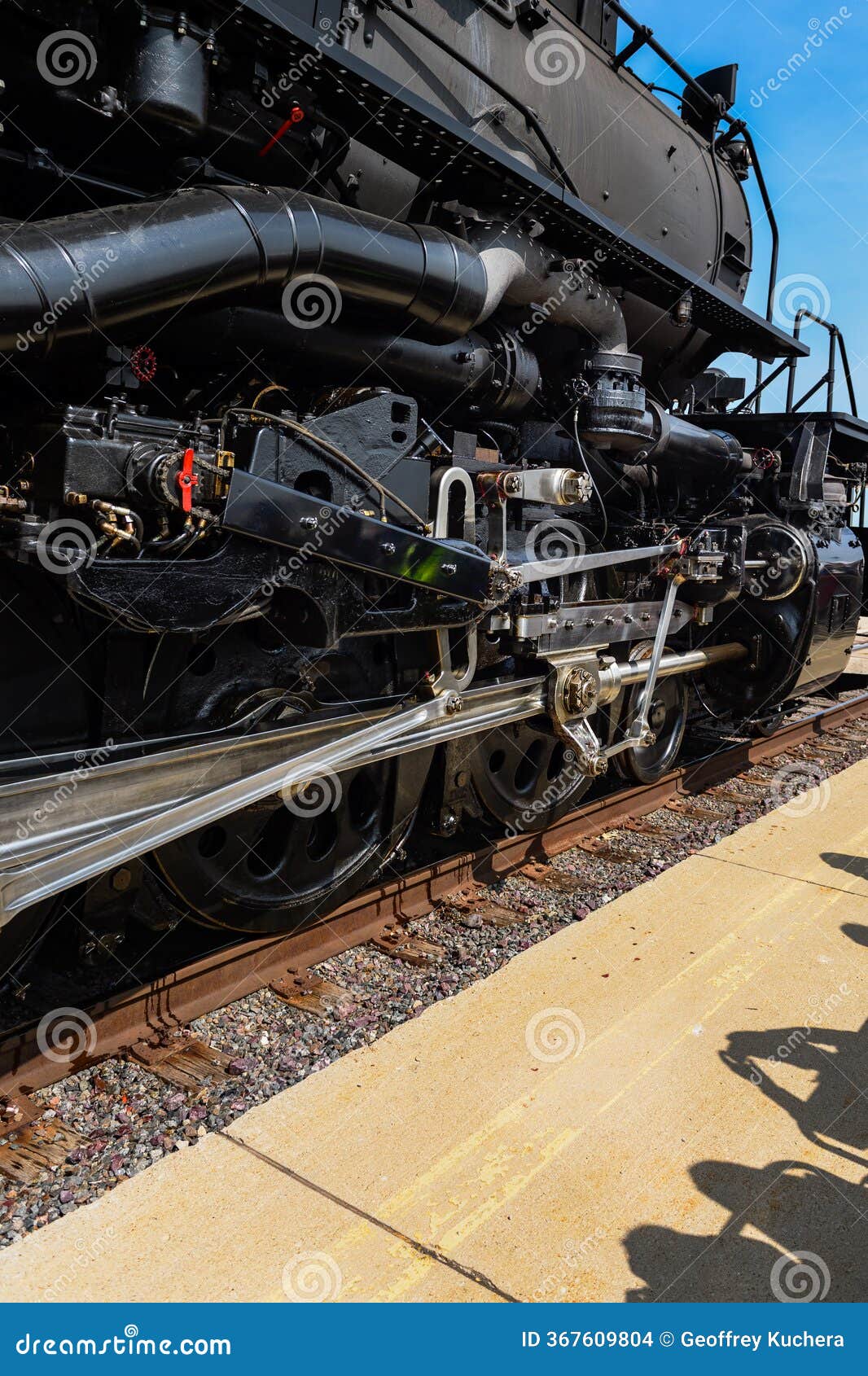 Historic Steam Locomotive At A Miniature Railway In An Urban Setting ...