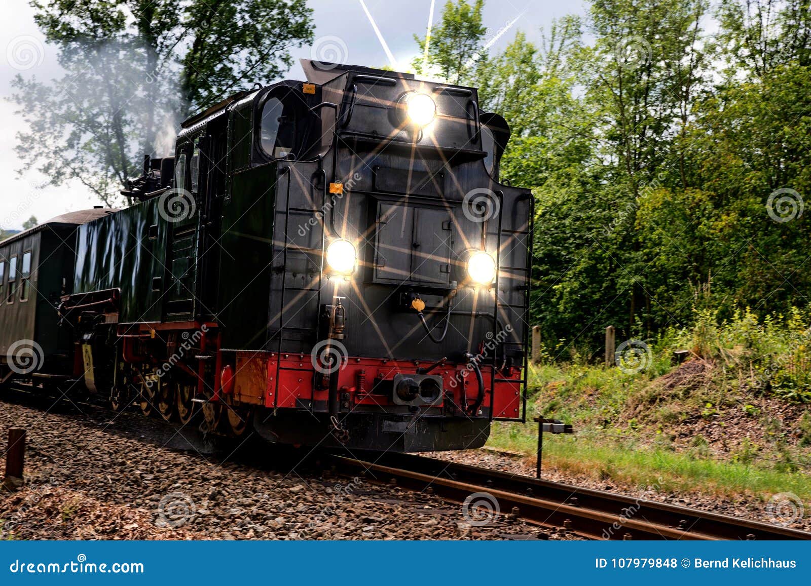 Powered Railway Motor Trolley At Glenbrook Vintage Railway Stock Photo ...