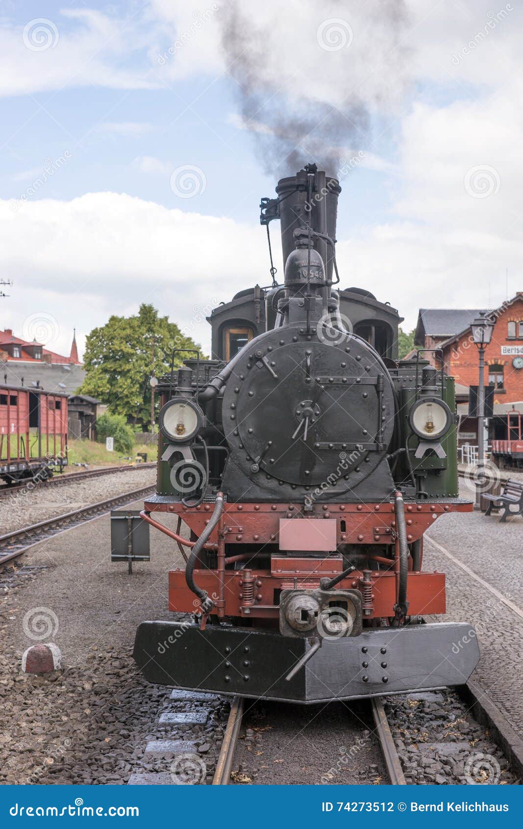 Historic Steam Powered Railway Train Stock Photo - Image of antique ...