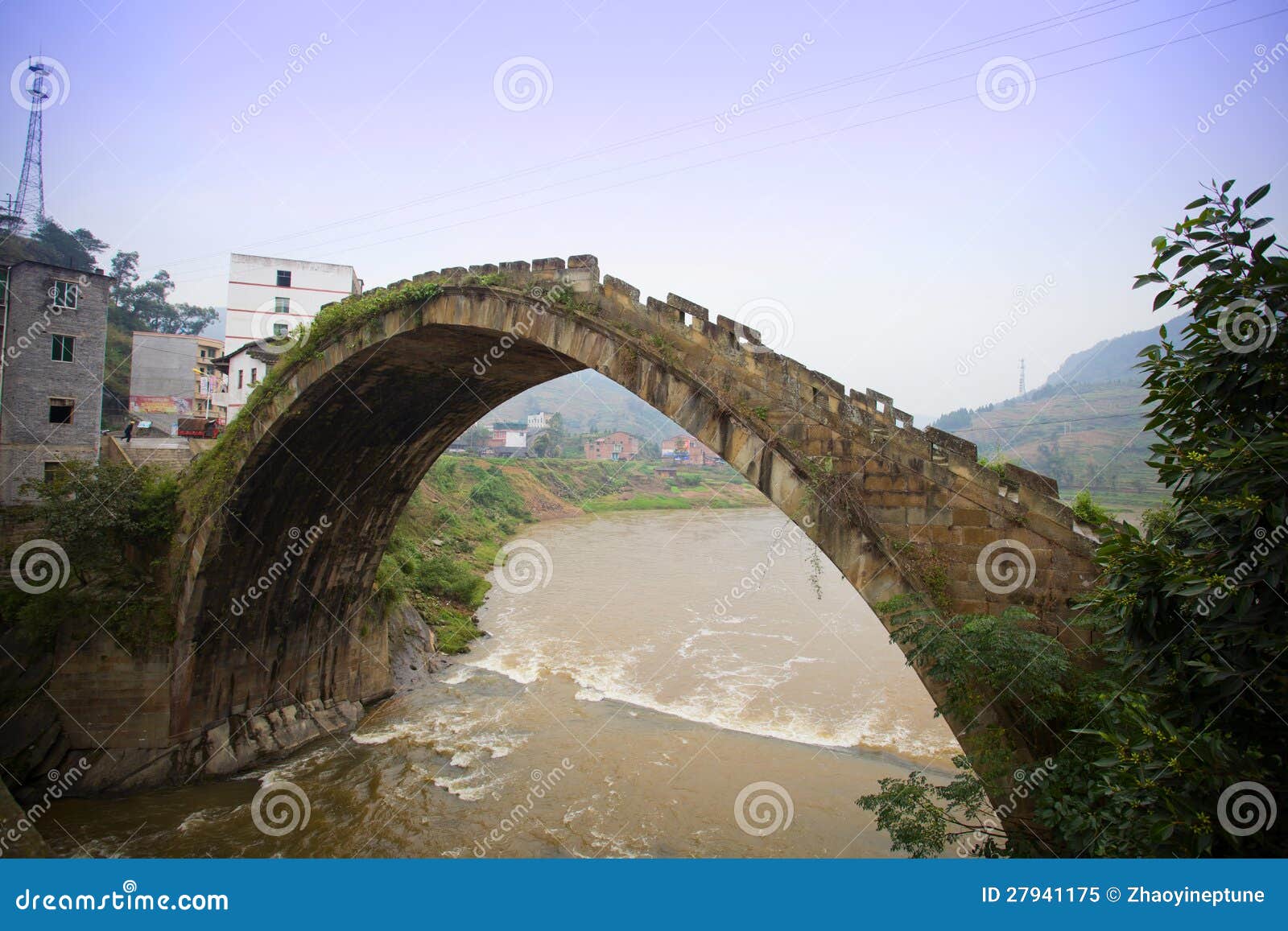 Historic Stone Arch Footbridge Royalty-Free Stock Photo | CartoonDealer ...