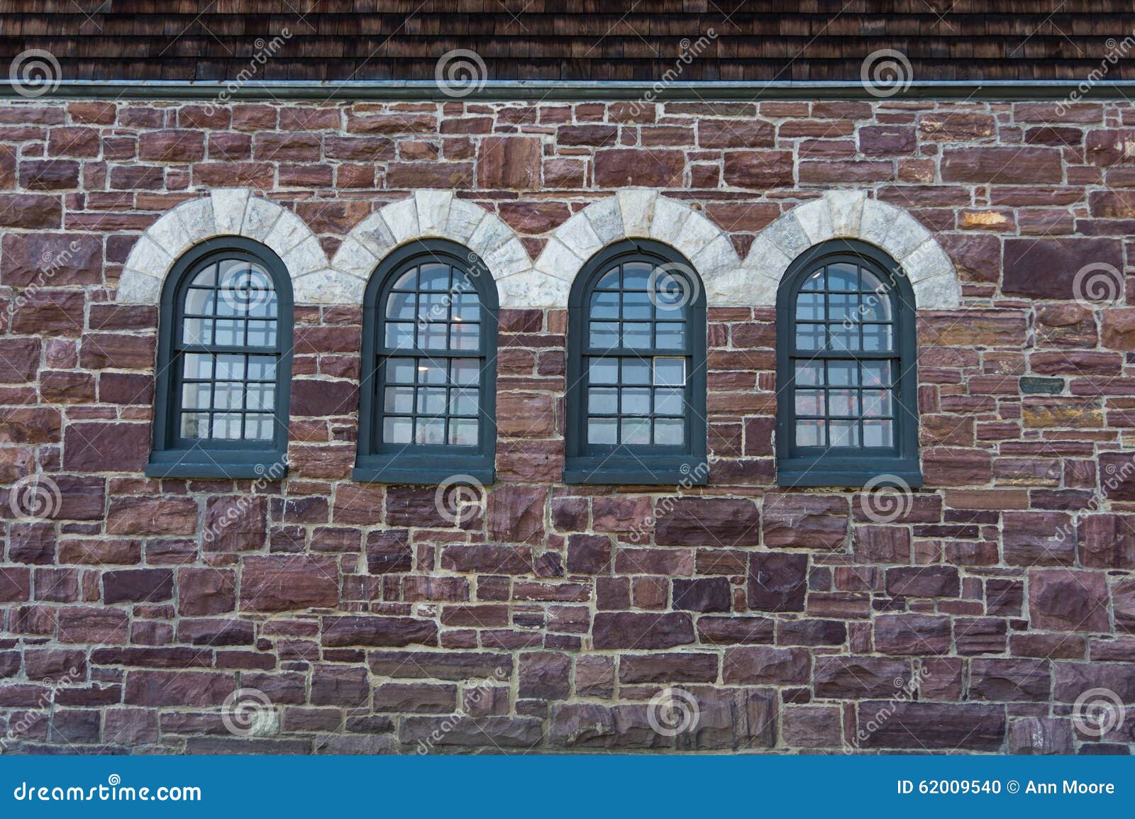 Historic Stone Arched Windows Stock Photo - Image of four, national ...