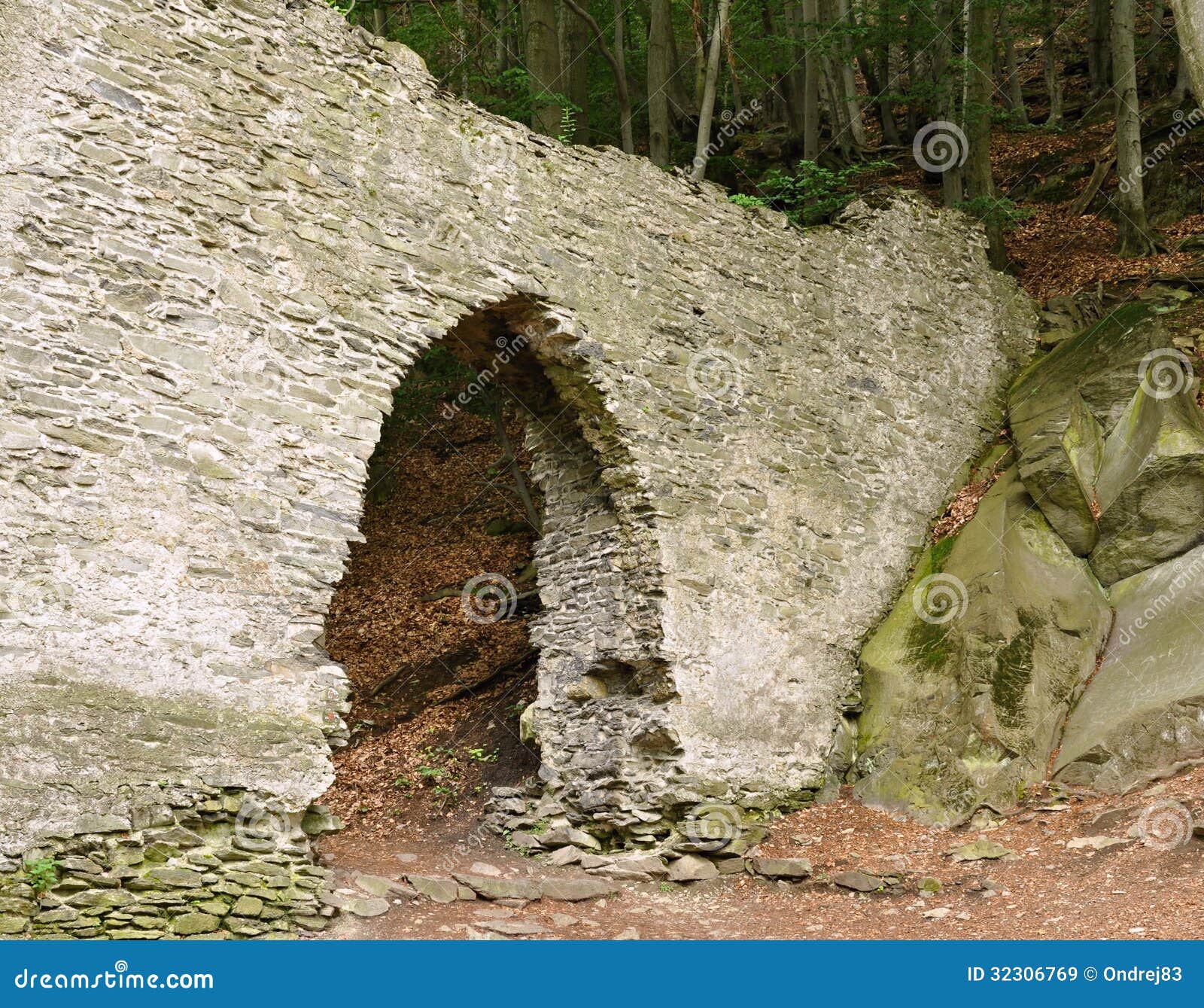 Historic stone gate stock image. Image of archeology - 32306769