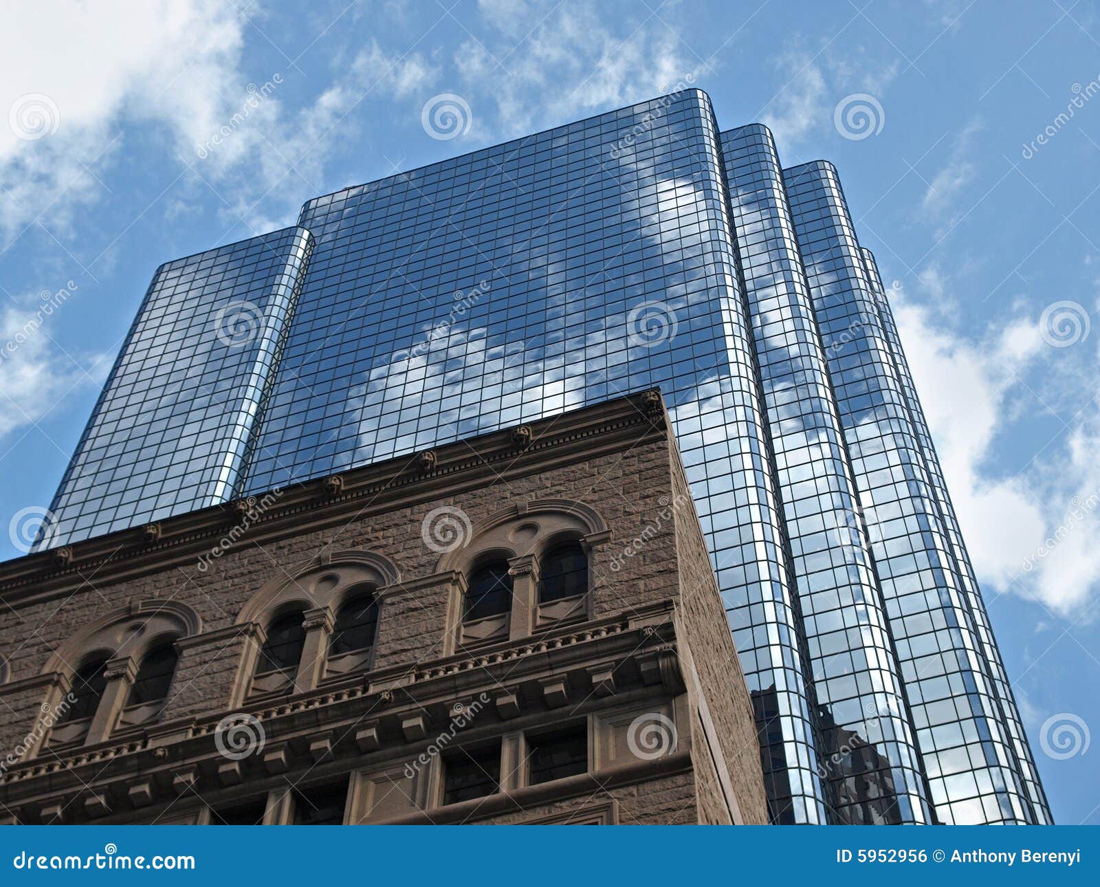 Historic Stone and Glass Office Building Stock Photo - Image of ...