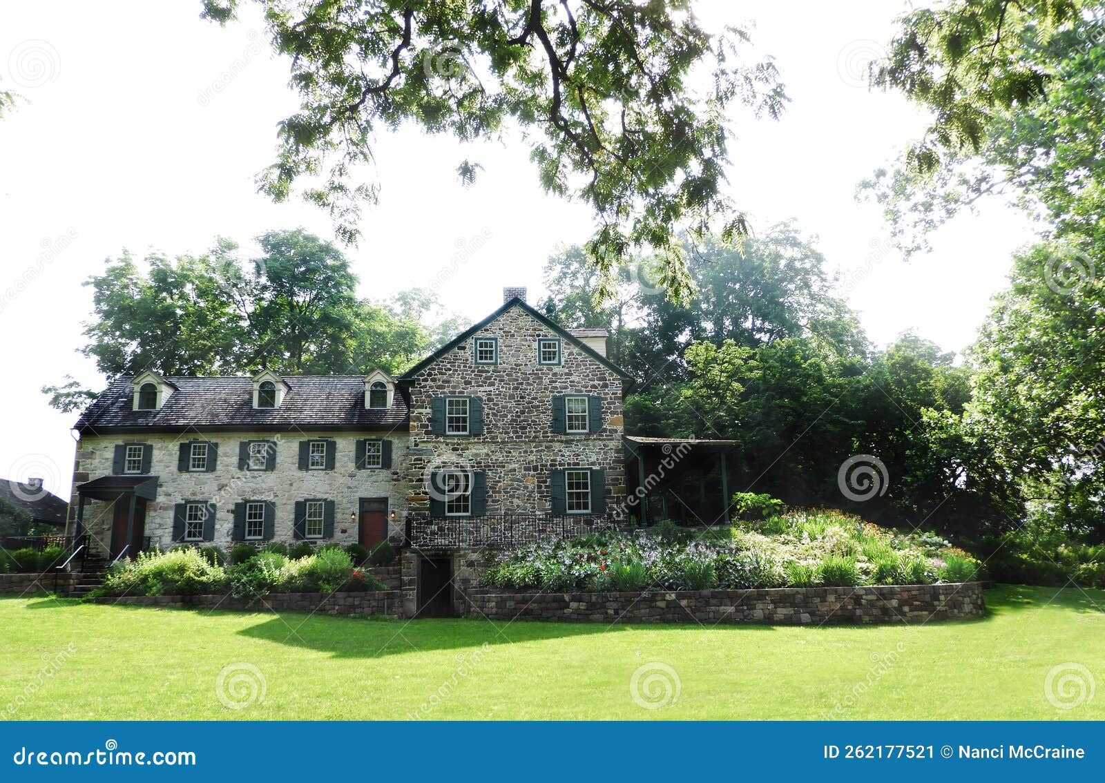 Poole Forge National Historic Colonial Era Stone Mansion Stock Image ...