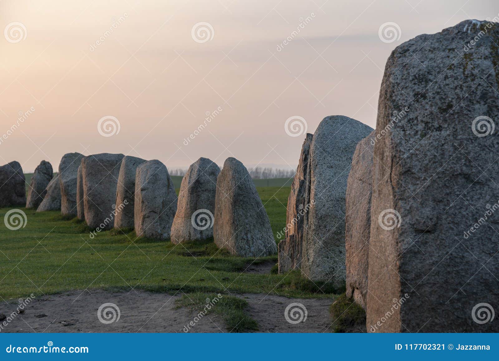Historic Stone Ship in Sweden Stock Image - Image of spring, landmark ...