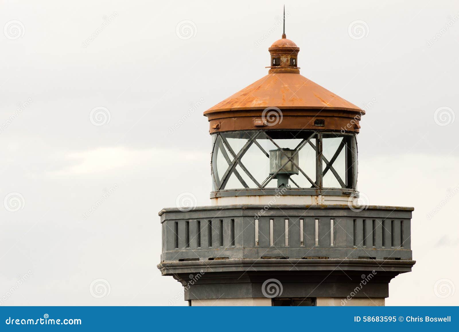 Historic Structure Outdoor Railing Lighthouse Tower Nautical Bea Stock ...