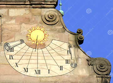 Historic Sundial stock image. Image of timepiece, walls - 3724097