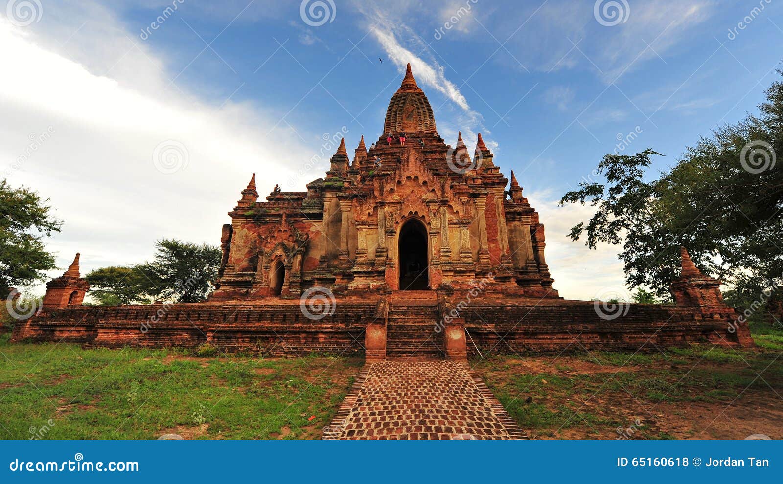 Historic temples in Bagan stock photo. Image of historic - 65160618