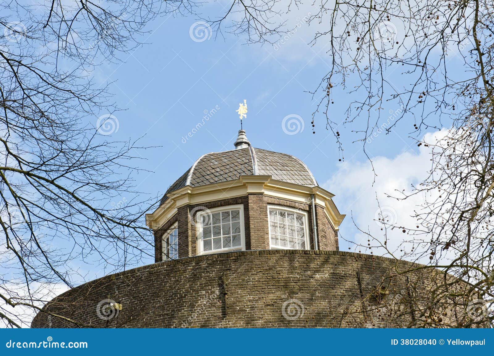 Historic Tower in City Defence Wall Stock Photo - Image of defense ...