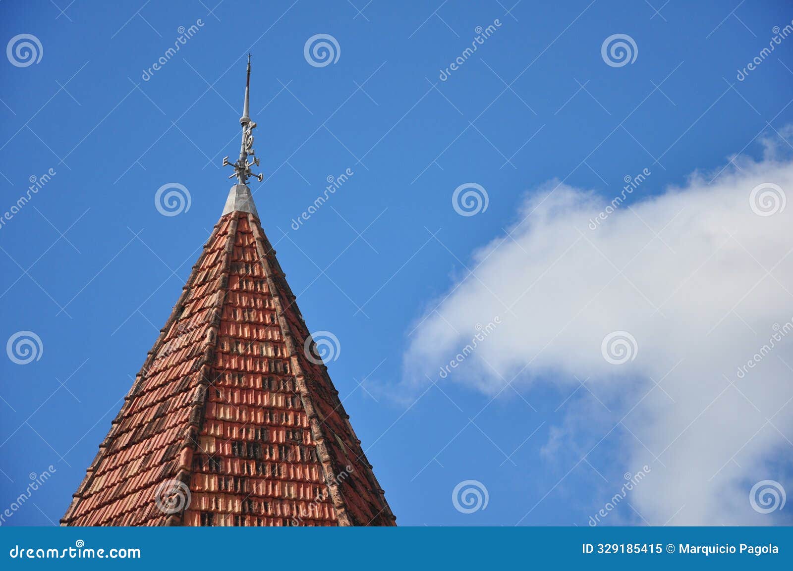 Triangular Roof On The Sky Background Stock Photo | CartoonDealer.com ...