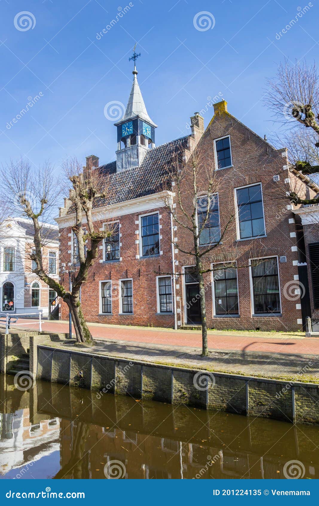 Historic Town Hall at the Canal in Balk Editorial Image - Image of ...