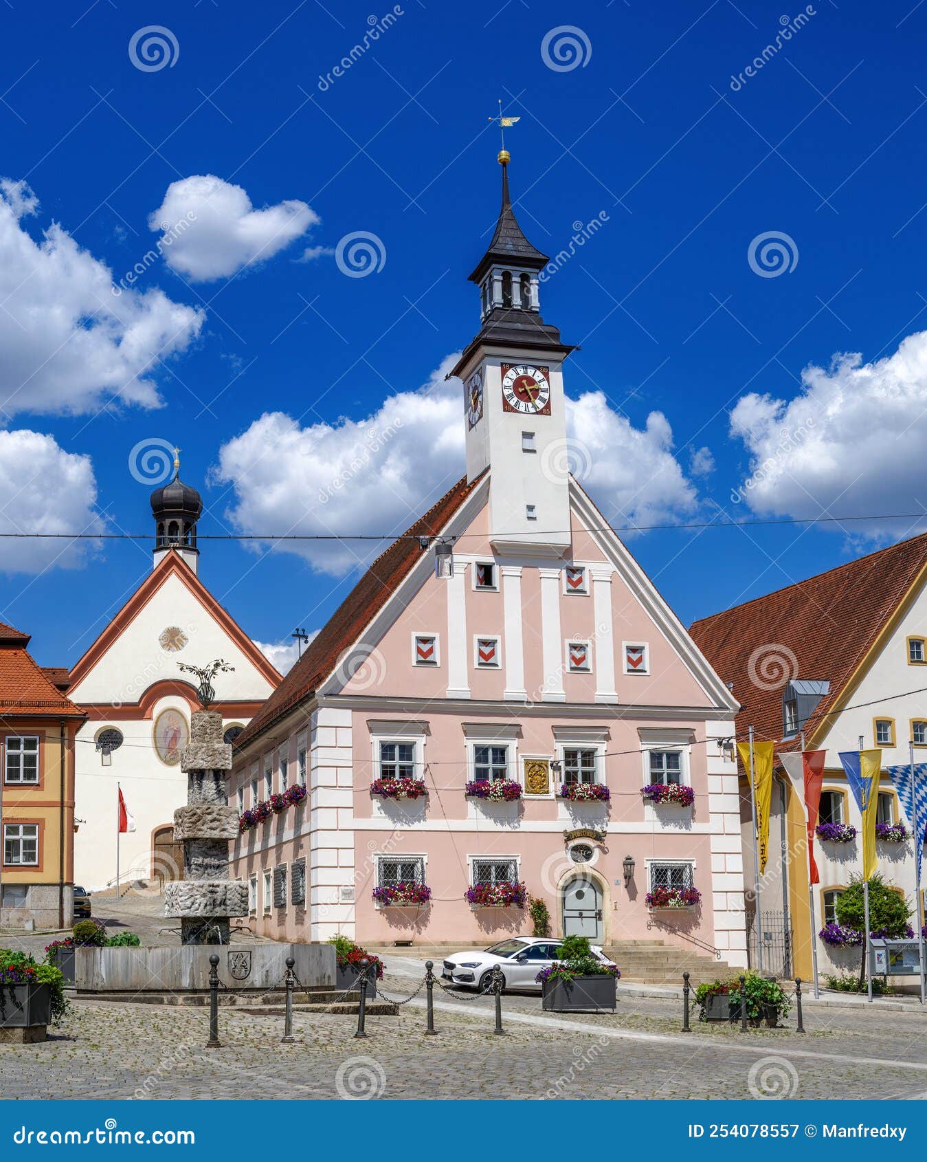 Historic Town Hall of Greding Stock Image - Image of travel, germany ...