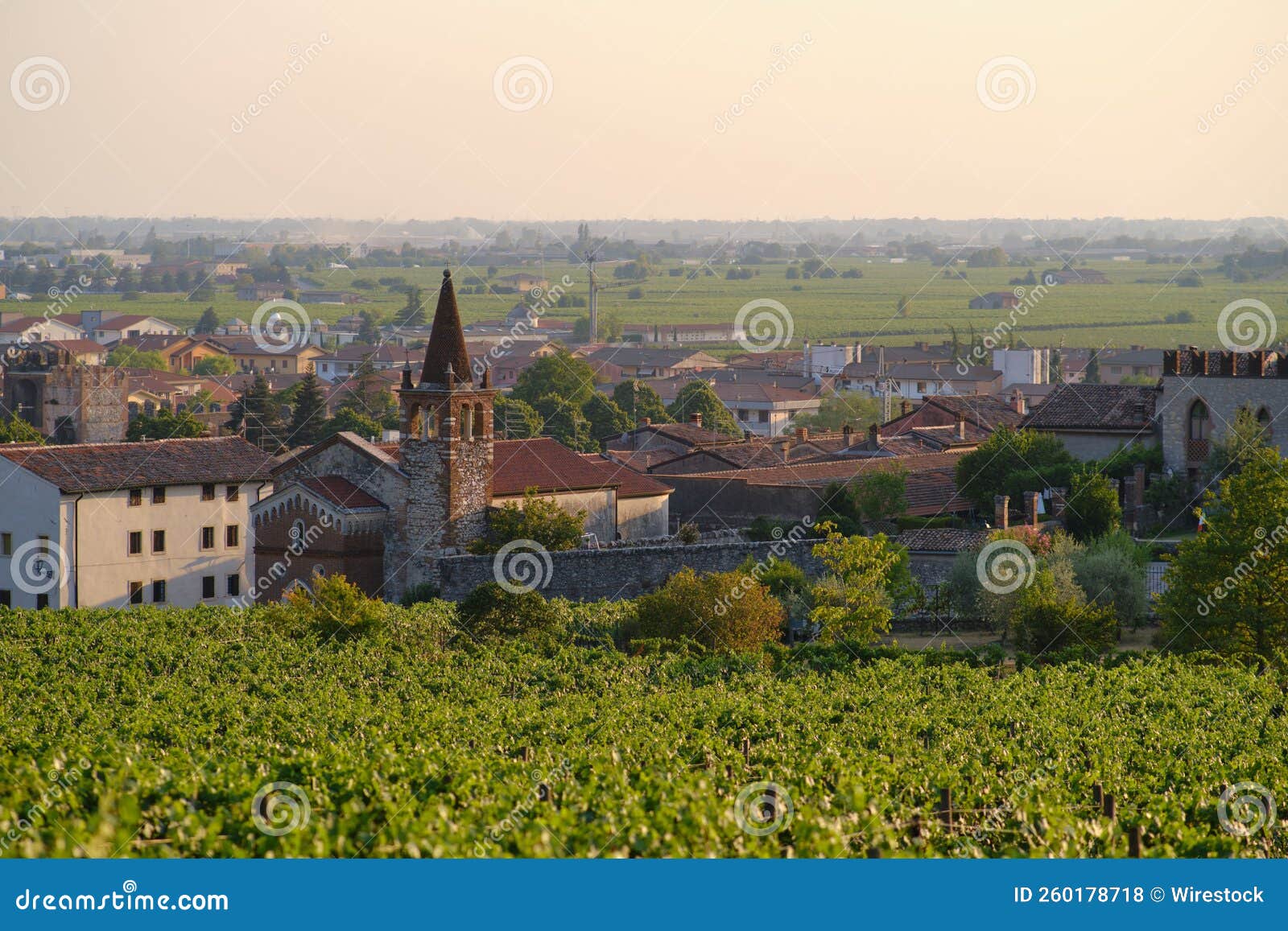 Historic Town of Soave, Veneto, Italy Stock Photo - Image of street ...