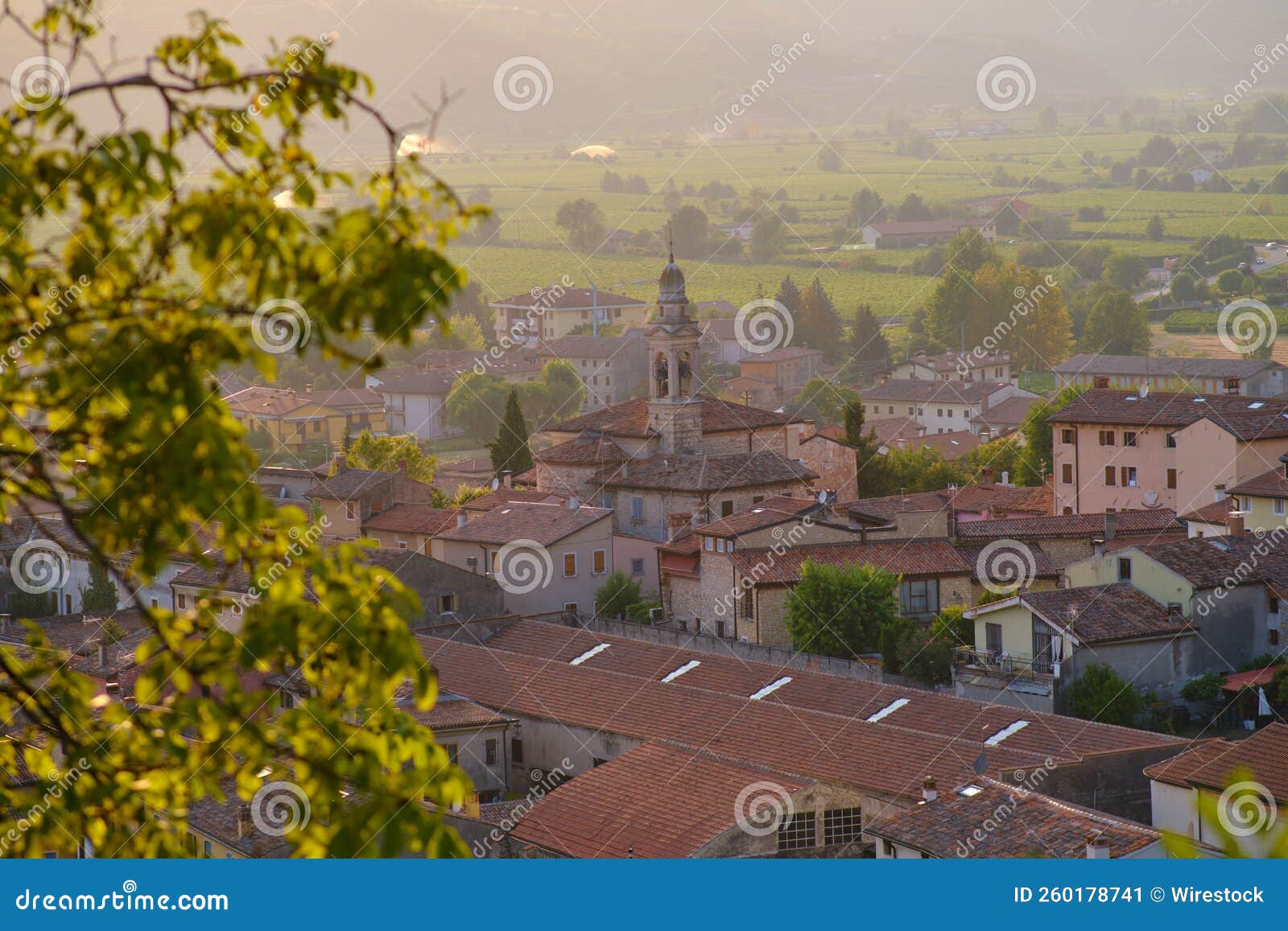 Historic Town of Soave, Veneto, Italy Stock Image - Image of street ...