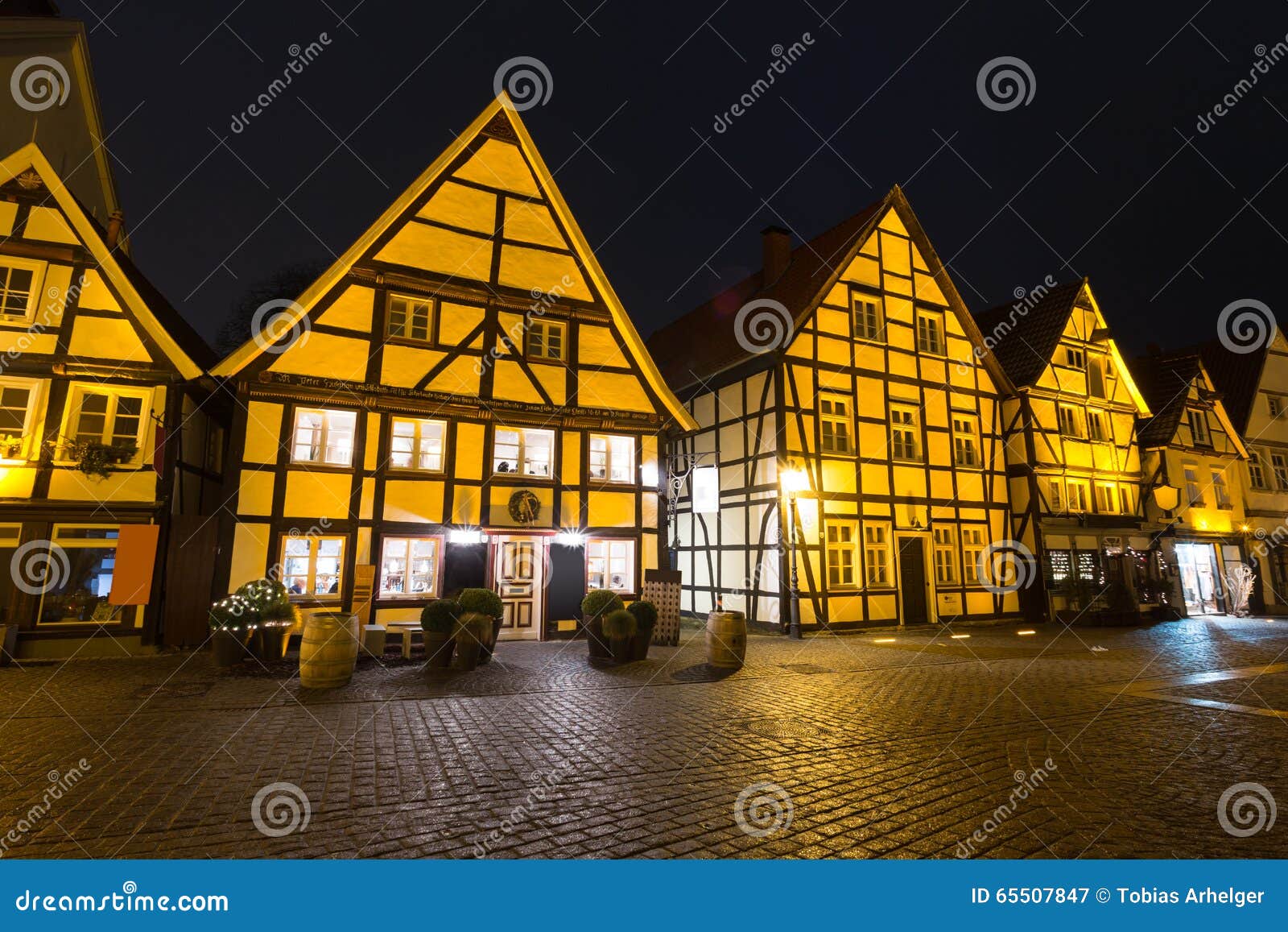 Historic Town Soest Germany in the Evening Stock Image - Image of ...
