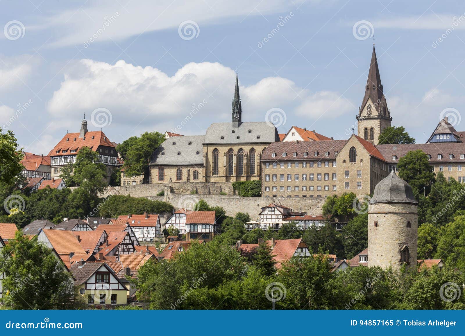 Historic Town Warburg Germany Stock Image - Image of sightseeing ...