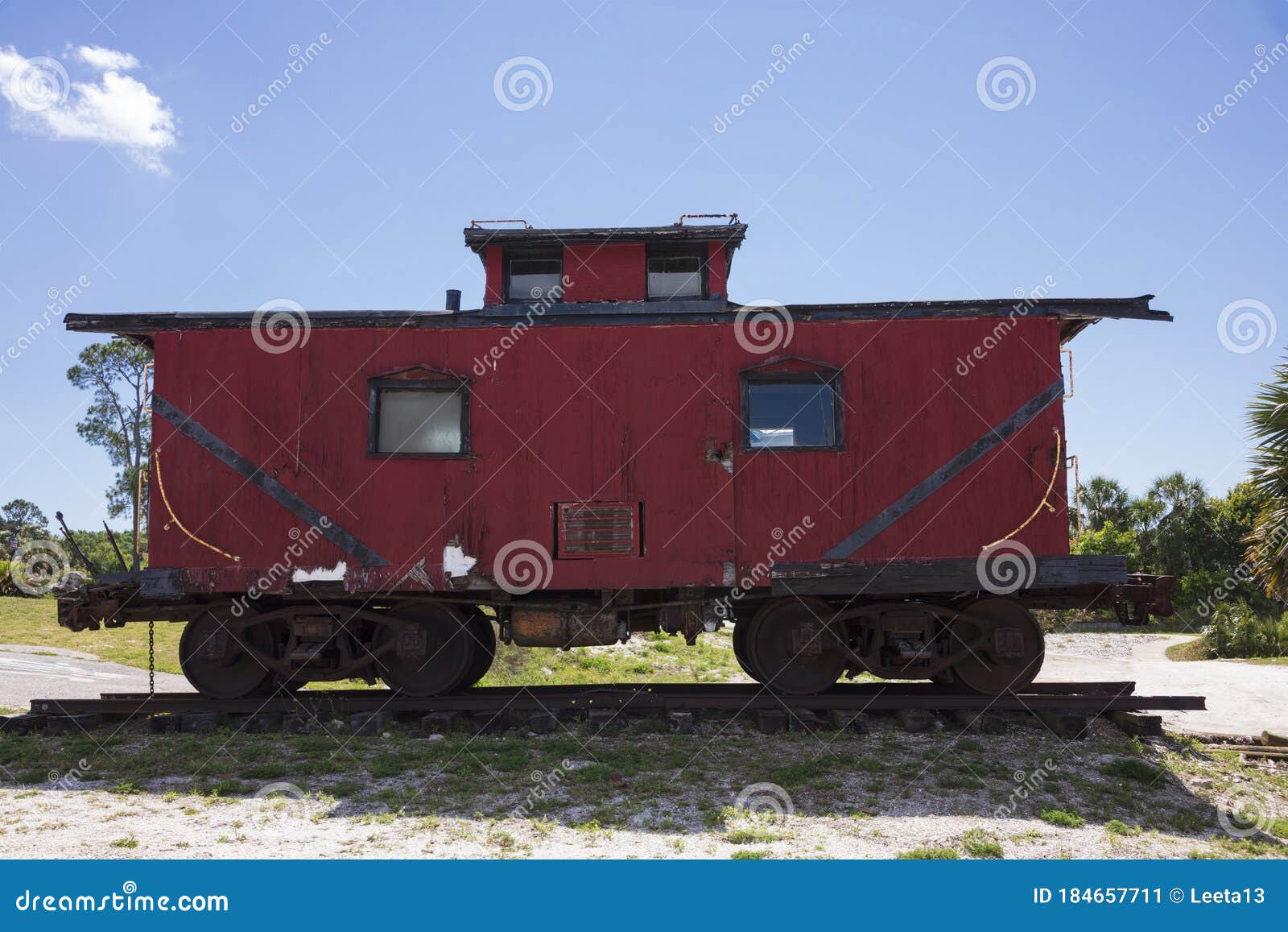 Historic Train Caboose stock image. Image of america - 184657711