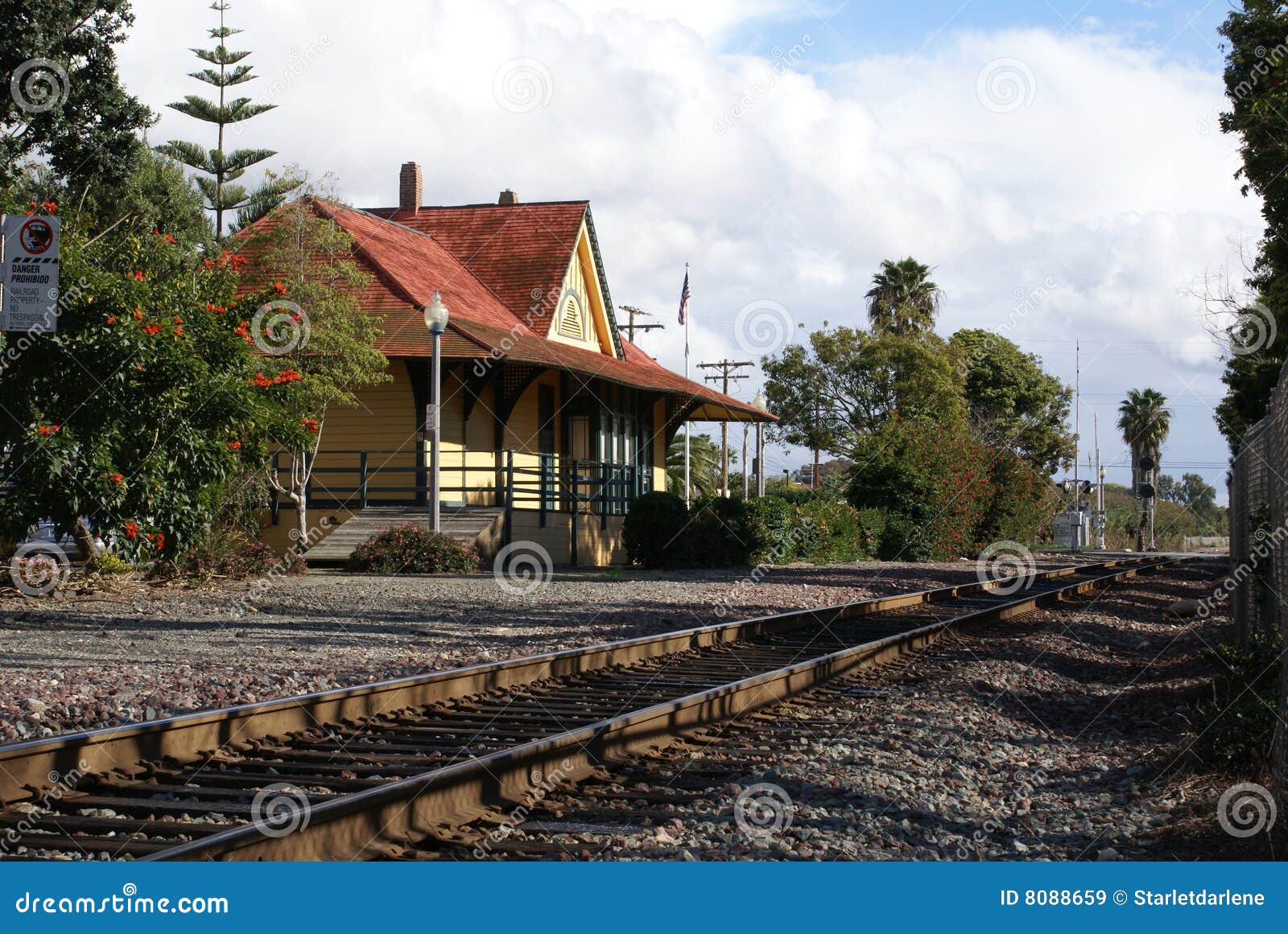 Historic Train Depot stock image. Image of depot, train - 8088659