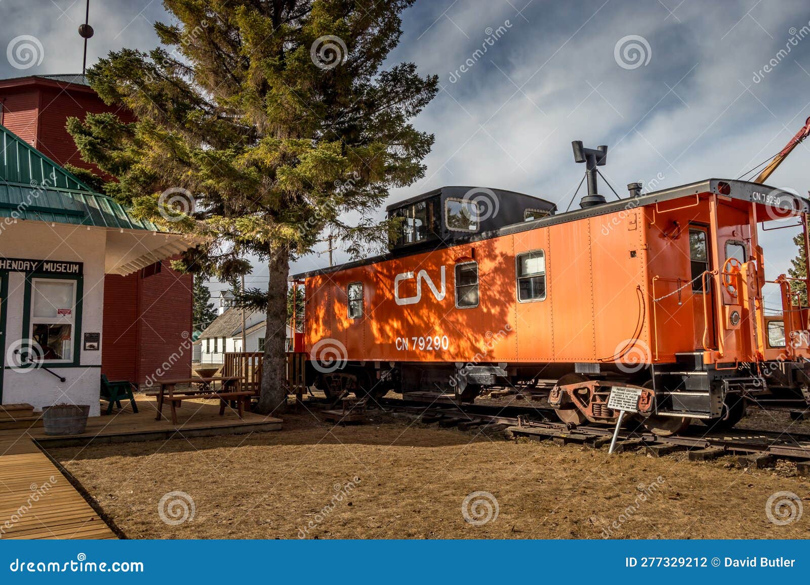 Historic Train Station in Delburne, Alberta, Canada Editorial ...