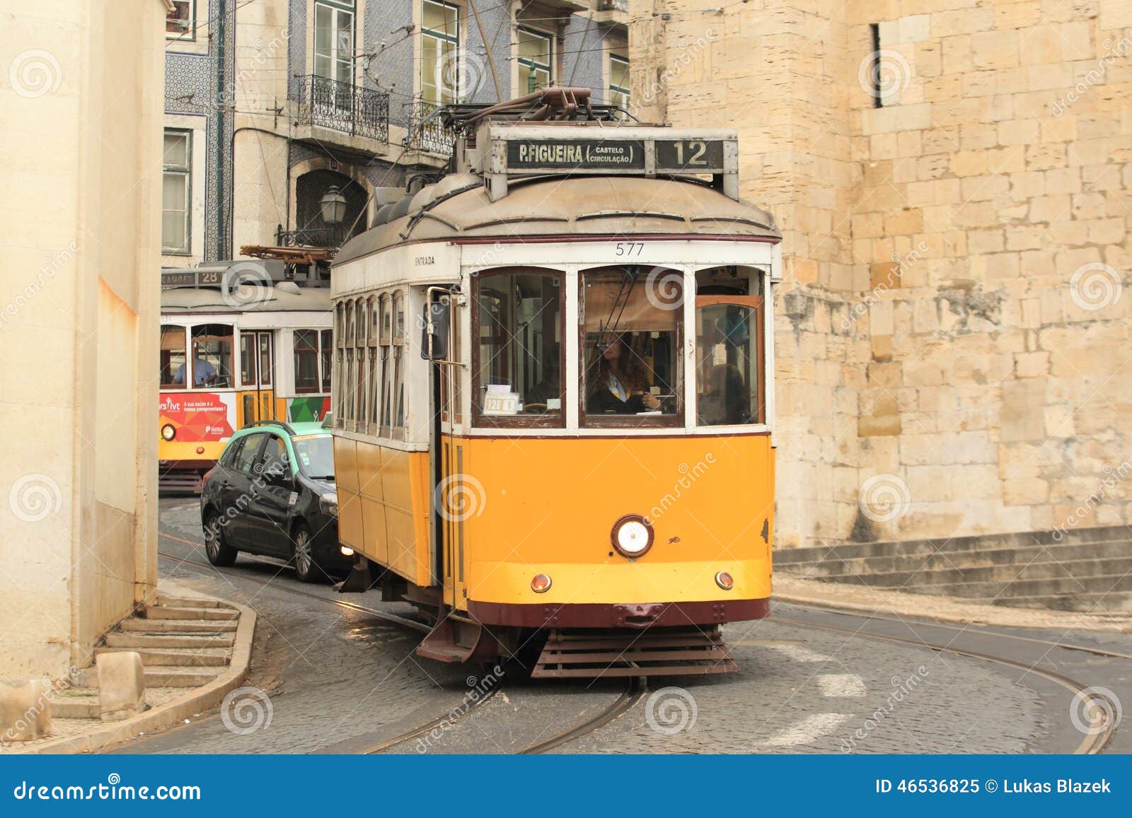 Historic tram in Lisbon editorial image. Image of tram - 46536825