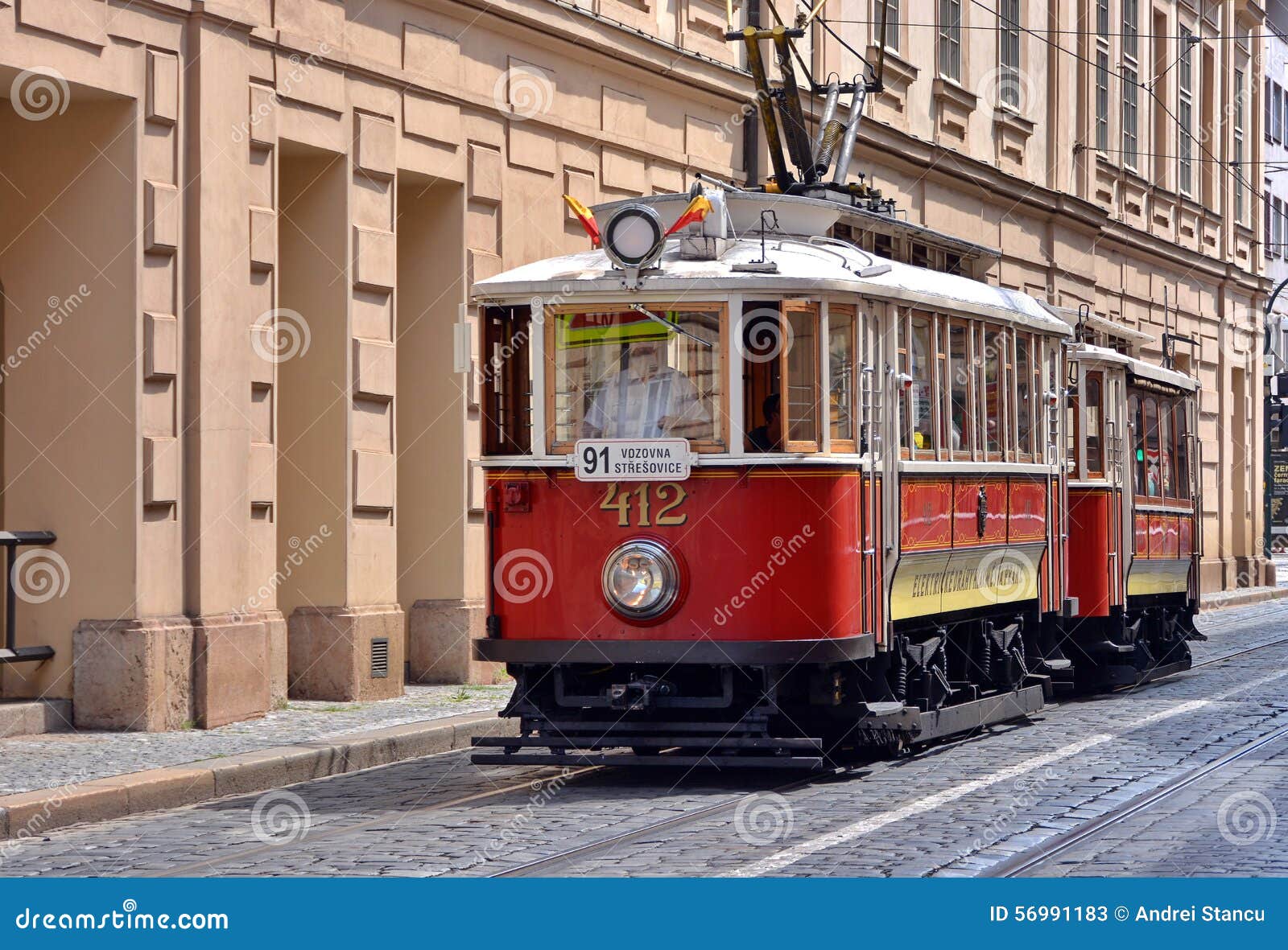 Historic Tram editorial stock photo. Image of railroad - 56991183