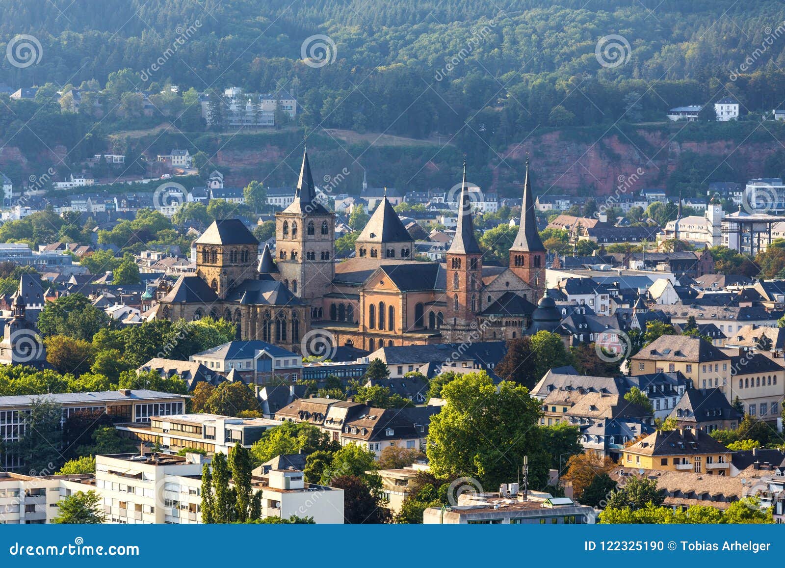 Historic Trier Germany from Above Stock Photo - Image of eifel, trier ...