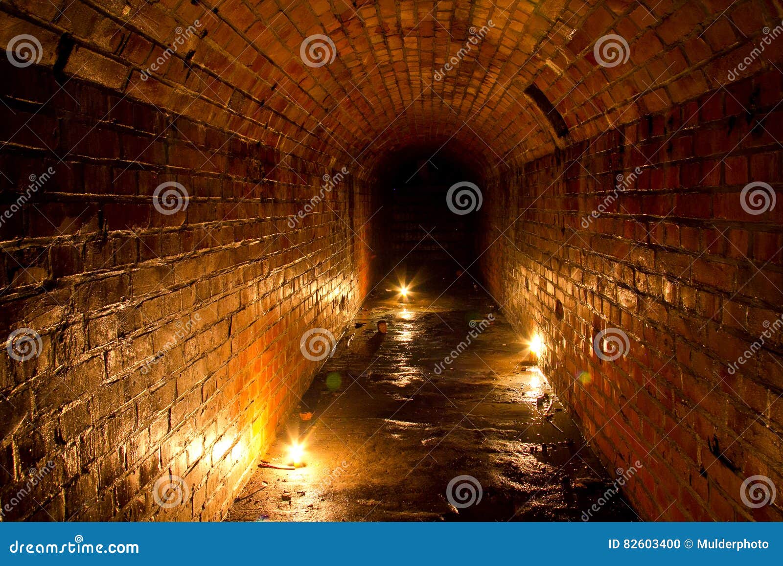 Historic Underground Passage Under the Abandoned Fort Stock Photo ...