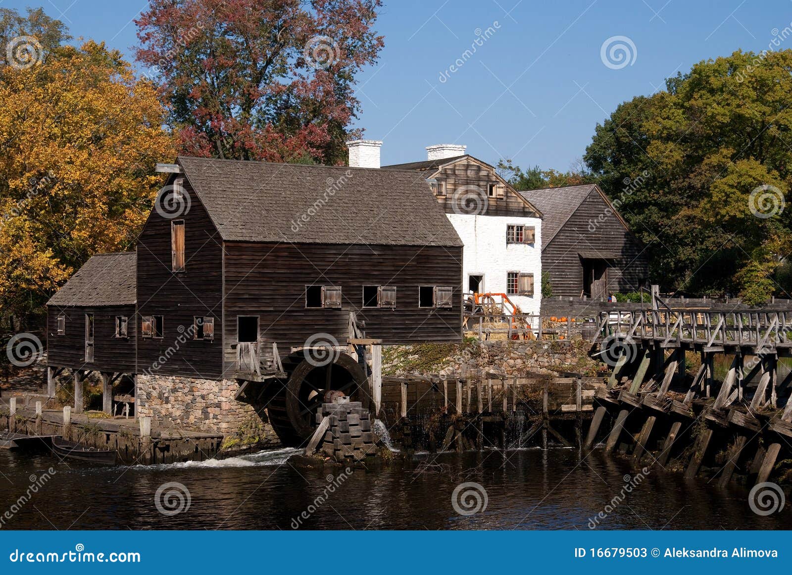 Historic Water Powered Hammer Mill At Karstic Spring Stock Photo ...