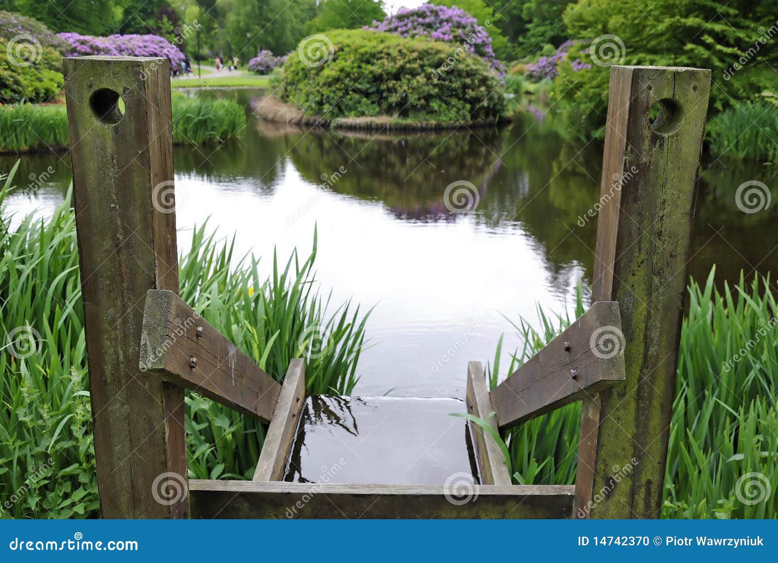 Historic Water Powered Hammer Mill At Karstic Spring Stock Photo ...